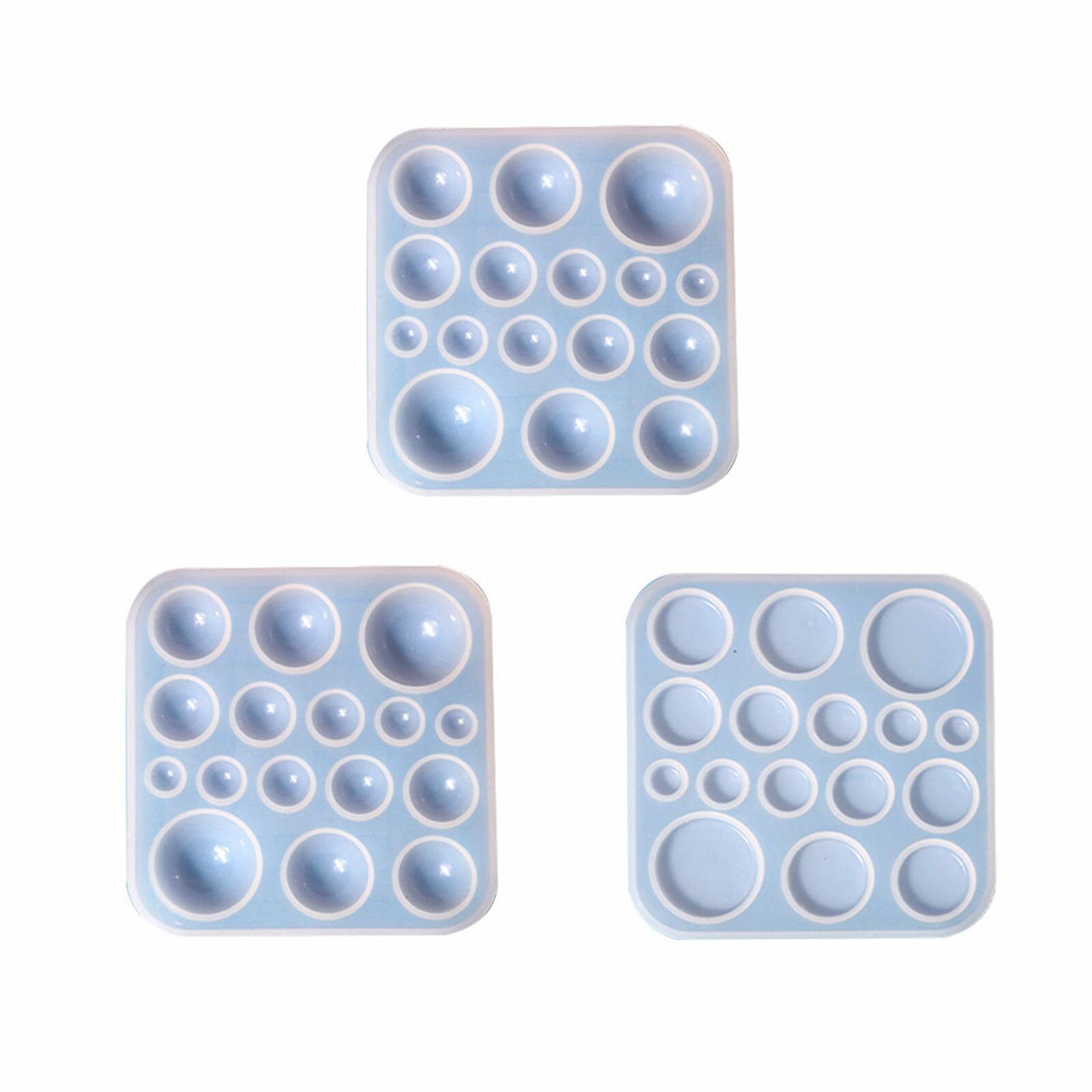 Силиконовая форма для круглых украшений с камнями браслетов и кулонов