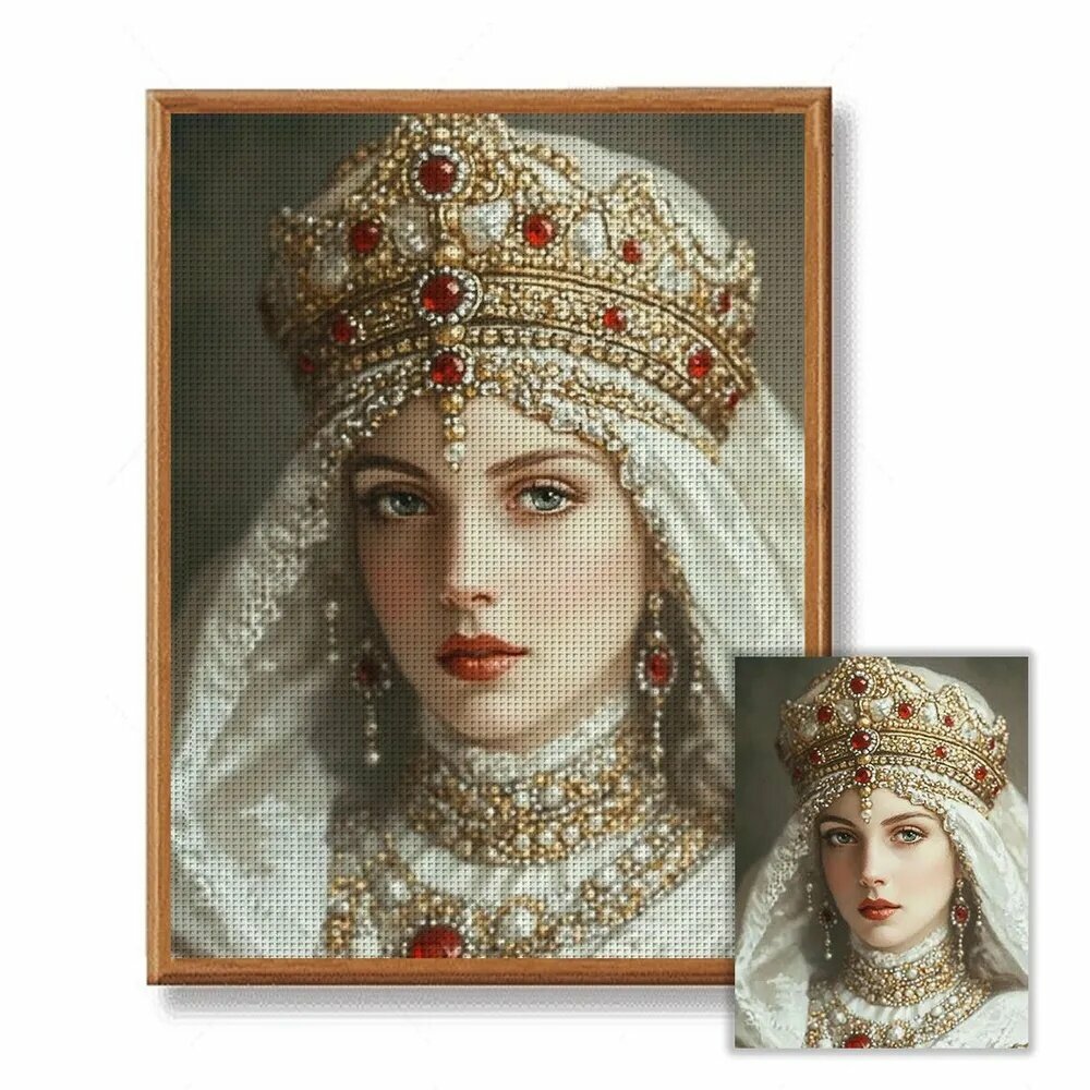 Набор для вышивания, 30x40 см, 25 цветов, 14ct, Красивая женщина