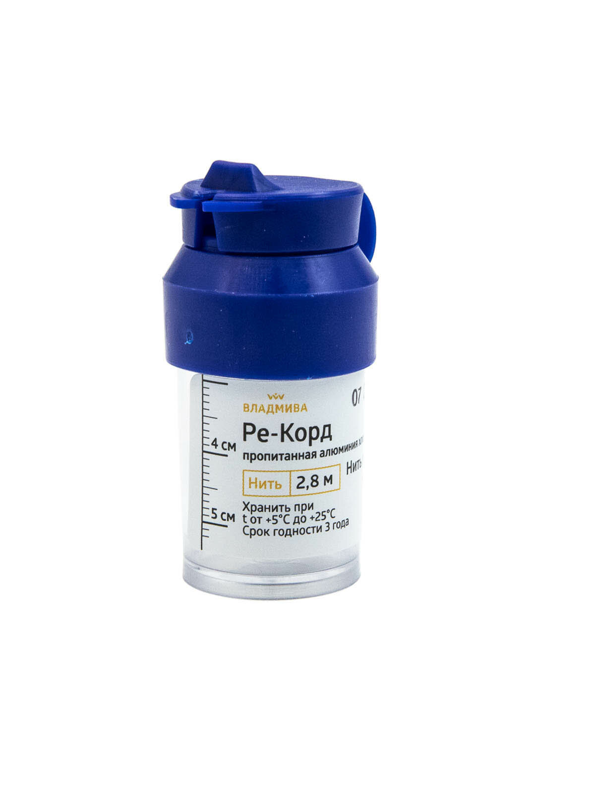 Ретракционная нить (ре-корд) №0 000, нить пропитанная алюминия хлоридом 2,8м, Владмива