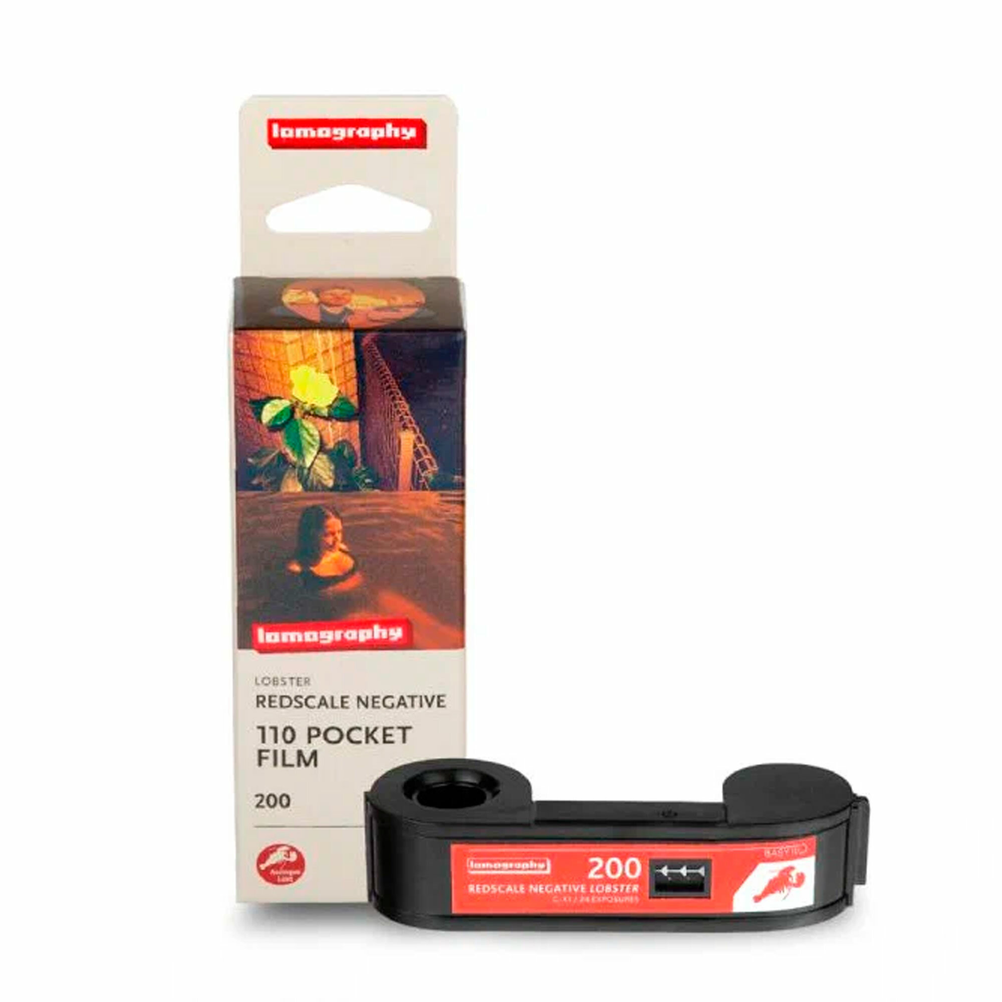 Фотопленка Lomography Lobster Redscale 110, цветная, негативная, 24 кадра, ISO 200