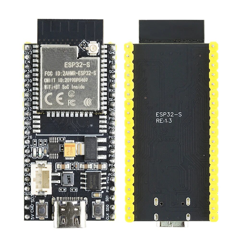 Макетная плата ESP32 Модуль Wi-Fi 2,4G с интерфейсом батареи Оригинальный Ai ESP32-S для DIY IoT CH340X IP5306 Type-C