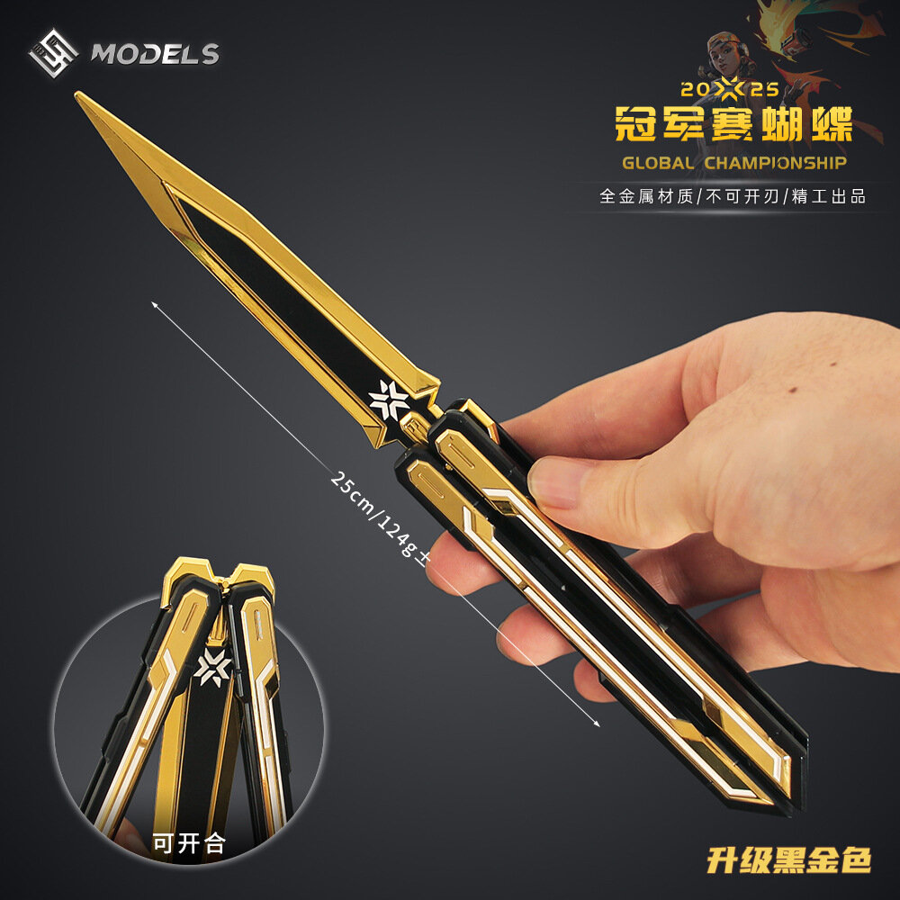 Орнамент рамки ножа-бабочки Valorant Contract 2025 Champion, физическая модель оружия периферии игры Valorant