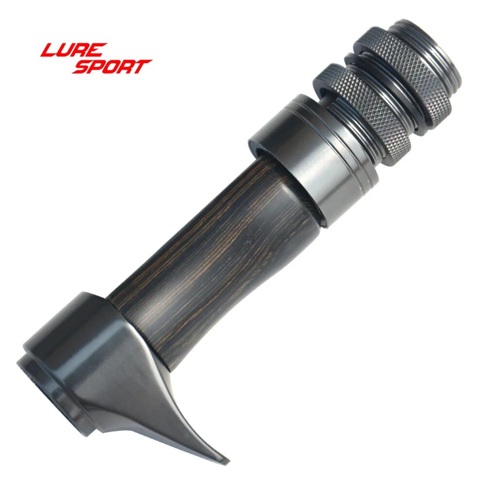 Катушкодержатель LureSport из черного дерева и алюминия Grey Alu CAST