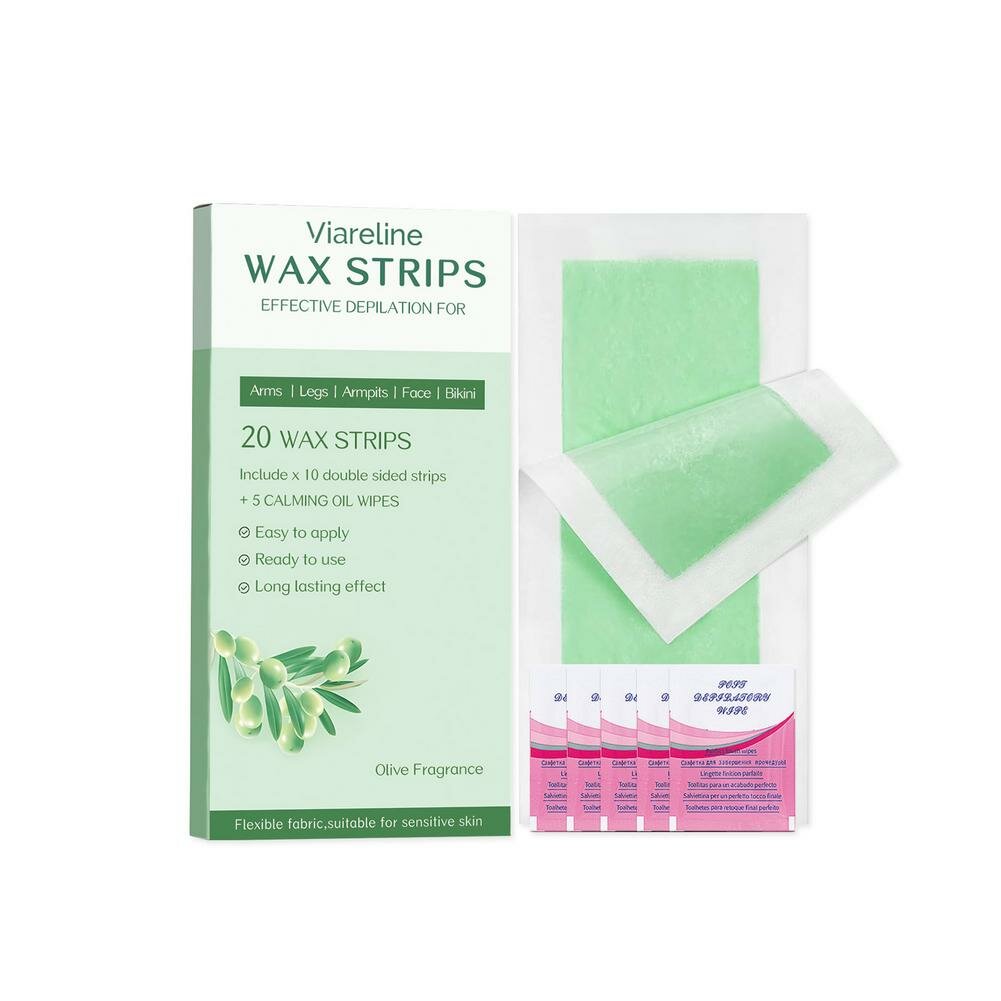 Velvet Восковые полоски для тела для чувствительной кожи "Бережное восстановление" с Алое Вера 20 шт