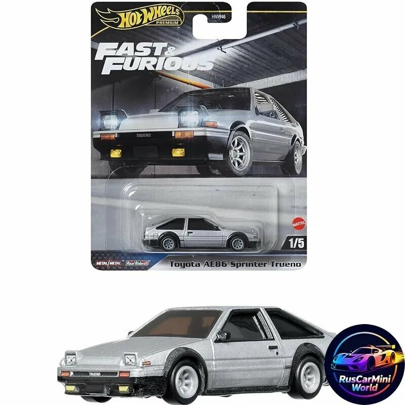 Машинка коллекционная Mattel Hot Wheels 2024 HNW46 Fast & Furious TOYOTA AE86 SPRINTER TRUENO