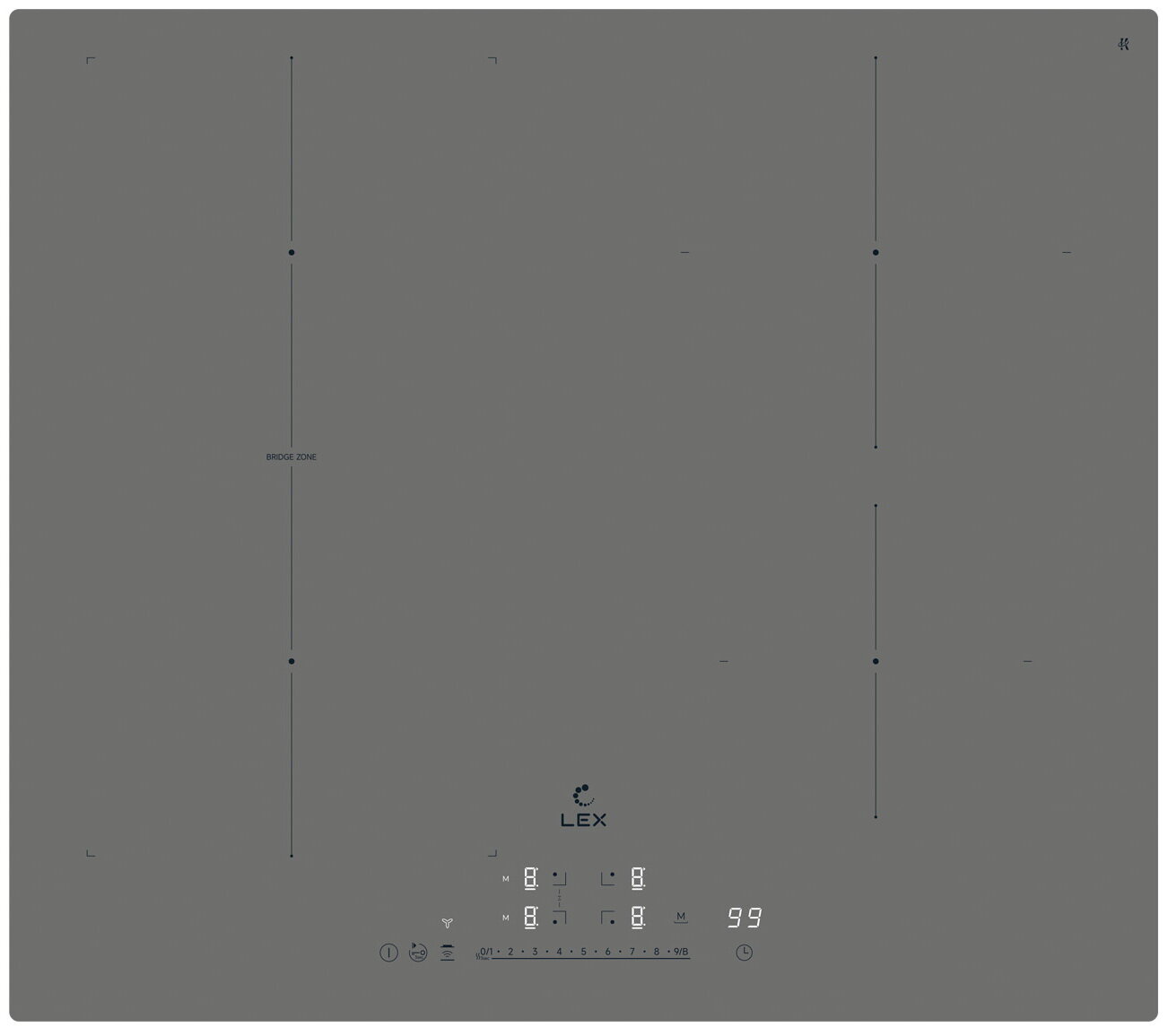 Электрическая варочная панель LEX EVI 641A I GR