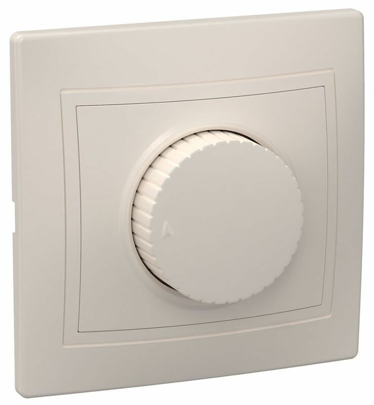 Светорегулятор поворот. СП кварта IP20 ВСР10-1-0-ККм крем. GENERICA EDK10-K33-03-DM