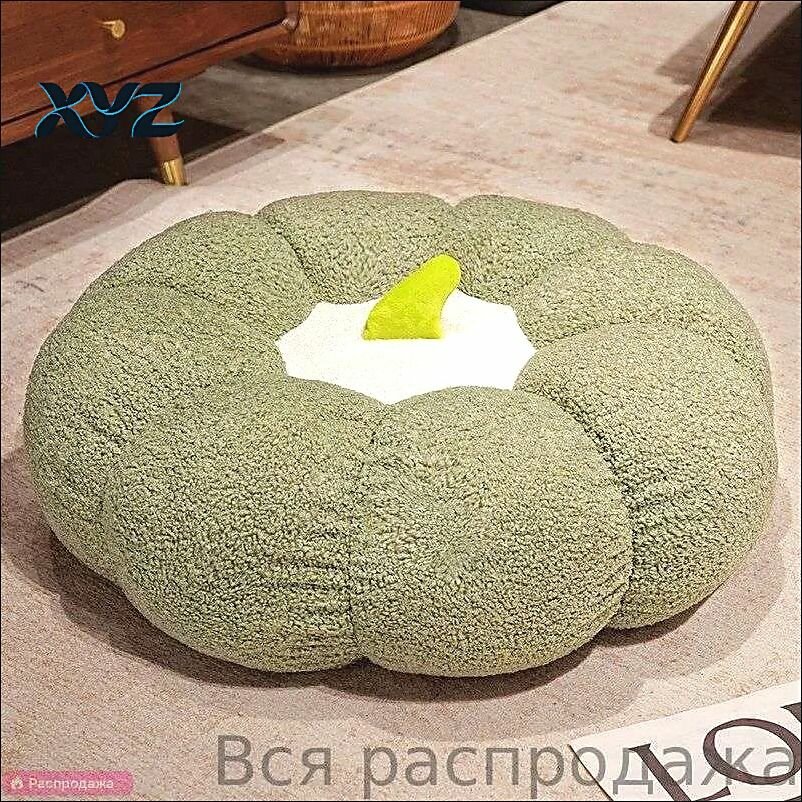 Бескаркасный пуф, Акрил, Размер S, зеленый-