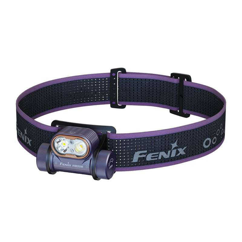 Фонарь Fenix налобный HM55R пурпурный 1200 люмен (HM55Rpu)