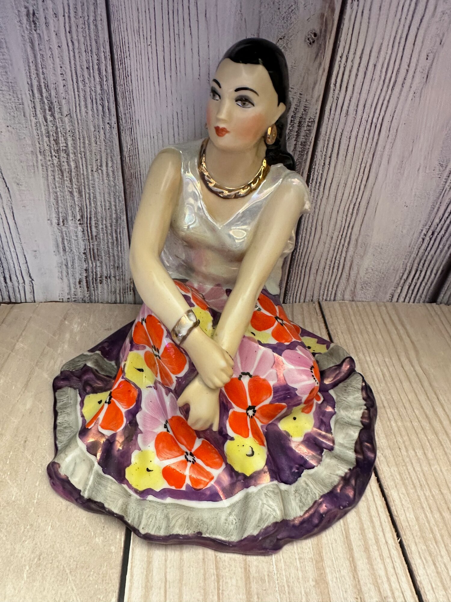 Статуэтка Цыганка Земфира Дулёво фарфор ссср 1960 годы винтаж редкая