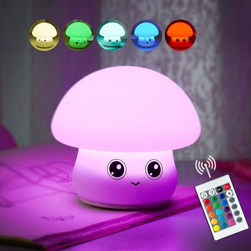 Грибной силиконовый пощечина лампа петли заряда интеллектуального пульта дистанционного управления прикроватная