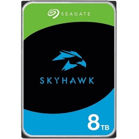 Жесткий диск 3.5" Seagate SkyHawk AI 8 ТБ, SATA III, 256 Mb, 7200 rpm CMR (ST8000VX009)