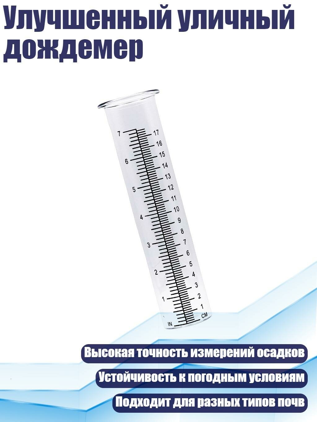 Улучшенный уличный дождемер, Дождемер 21 см