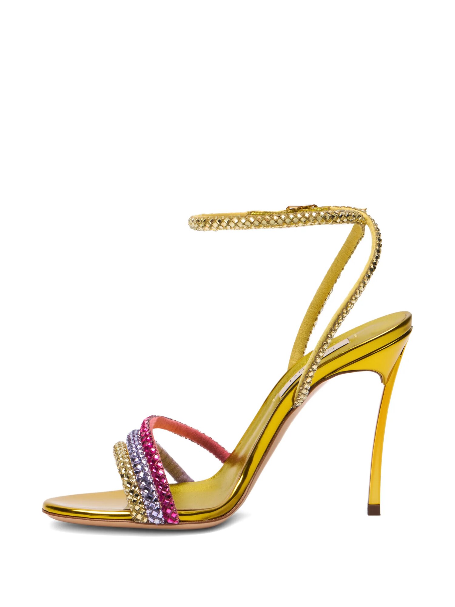 Босоножки Casadei Blade Andromeda, размер 41, золотистый — фото 1