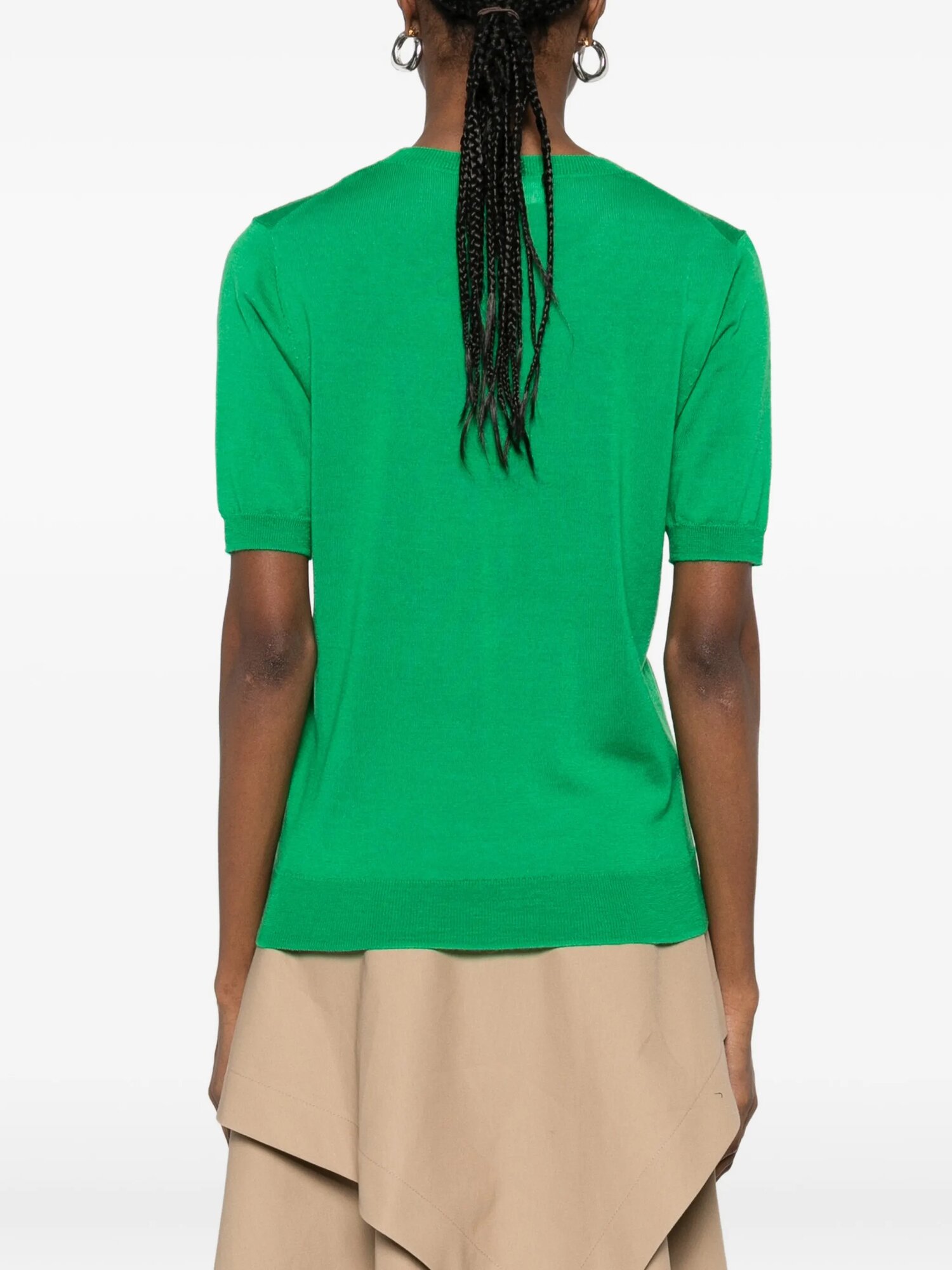 Футболка P.A.R.O.S.H. Round-neck T-shirt, размер XS, green — фото 1