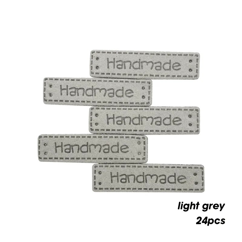 Этикетки Handmade, Light Gray 24шт
