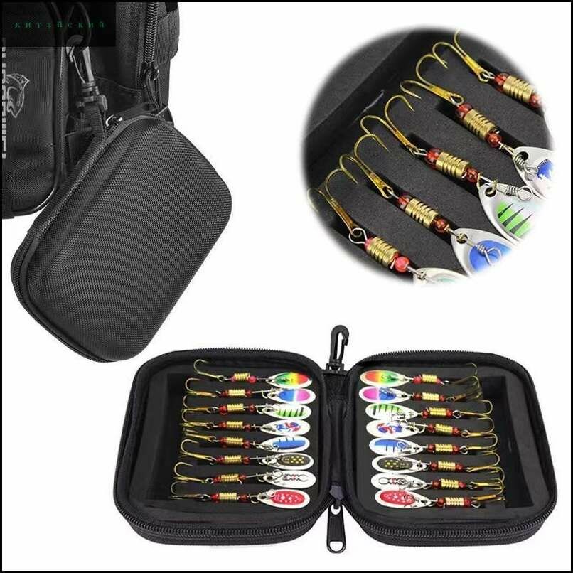 Коробка для блесен и приманок. Мягкий чехол-органайзер рыбалки