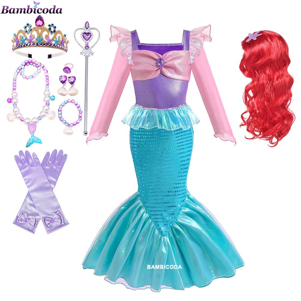 Платье русалки BAMBICODA для девочки 5T(120), a-5