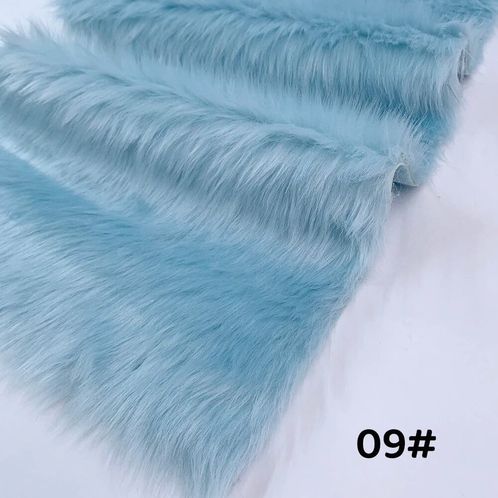 Меховая ткань голубая 160x50 см, Color: 09