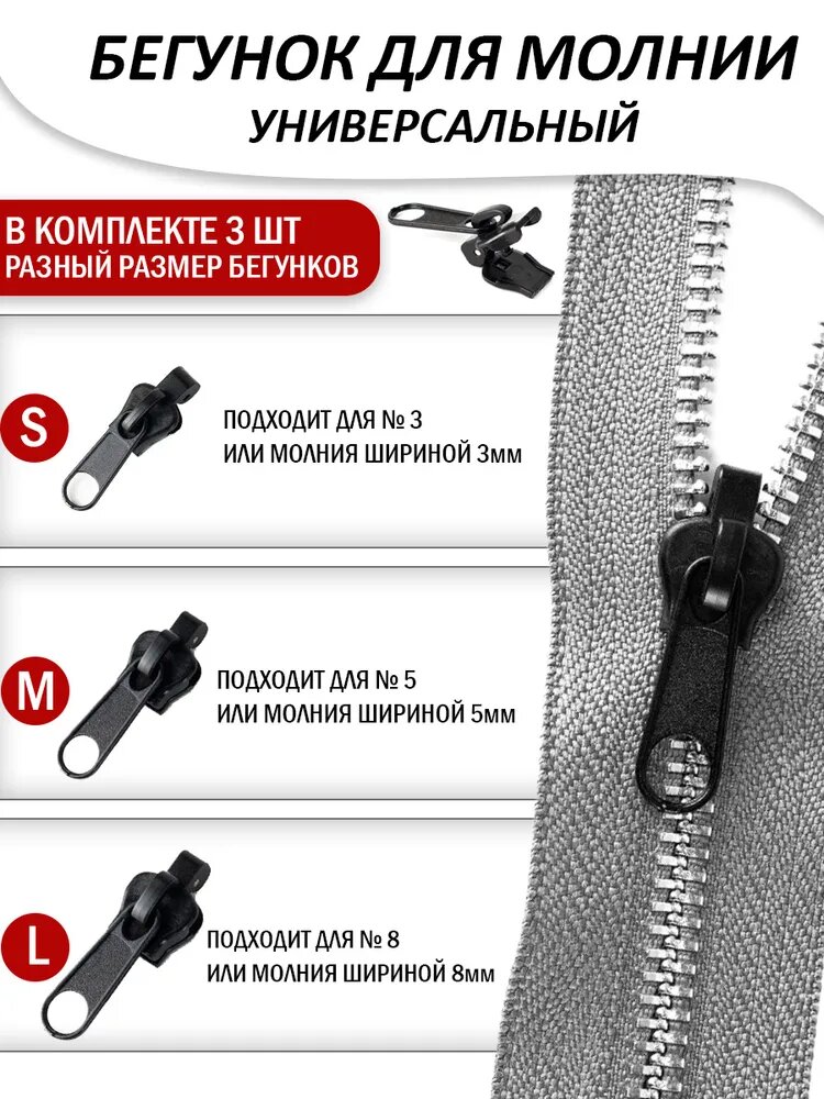 Бегунок для молнии, собачка, слайдер