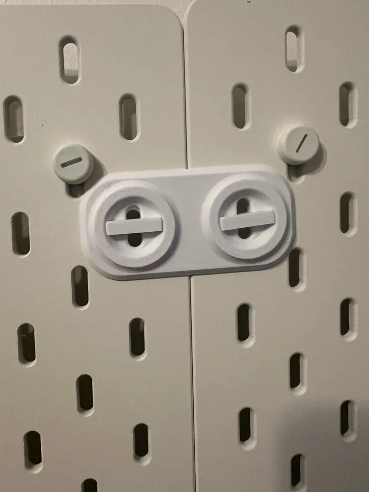 (4шт.) Соединитель-защелка Skadis, подходит для IKEA SKADIS-2 шт горизонтали + 2 шт вертикали.