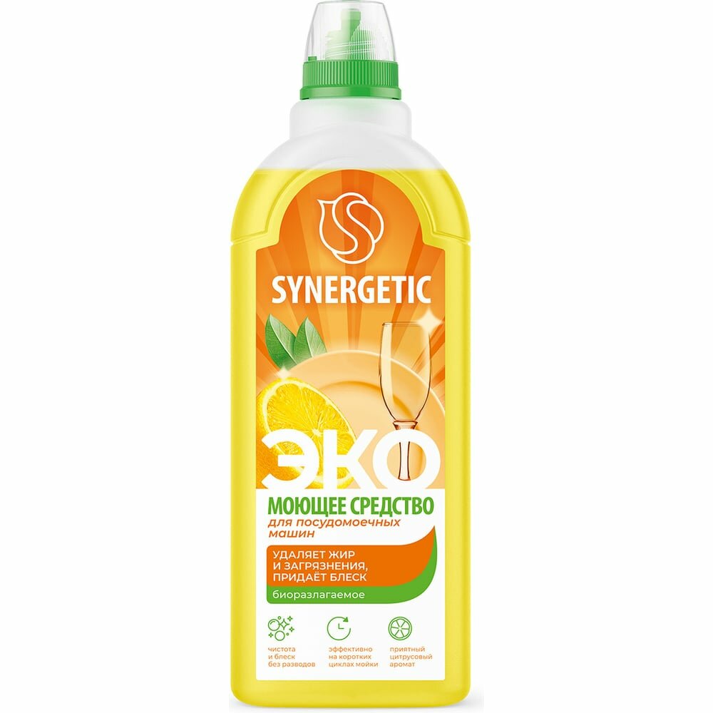 Концентрированное средство для посудомоечных машин Synergetic 1 л 4613720439140 102101/8