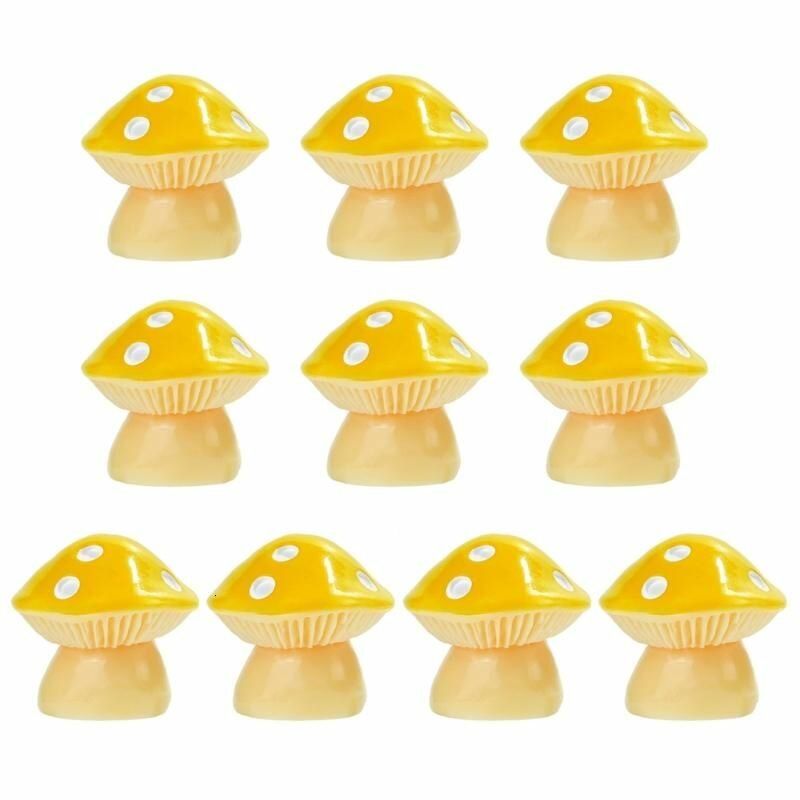 10 шт. Декоративные грибы из смолы, - 01