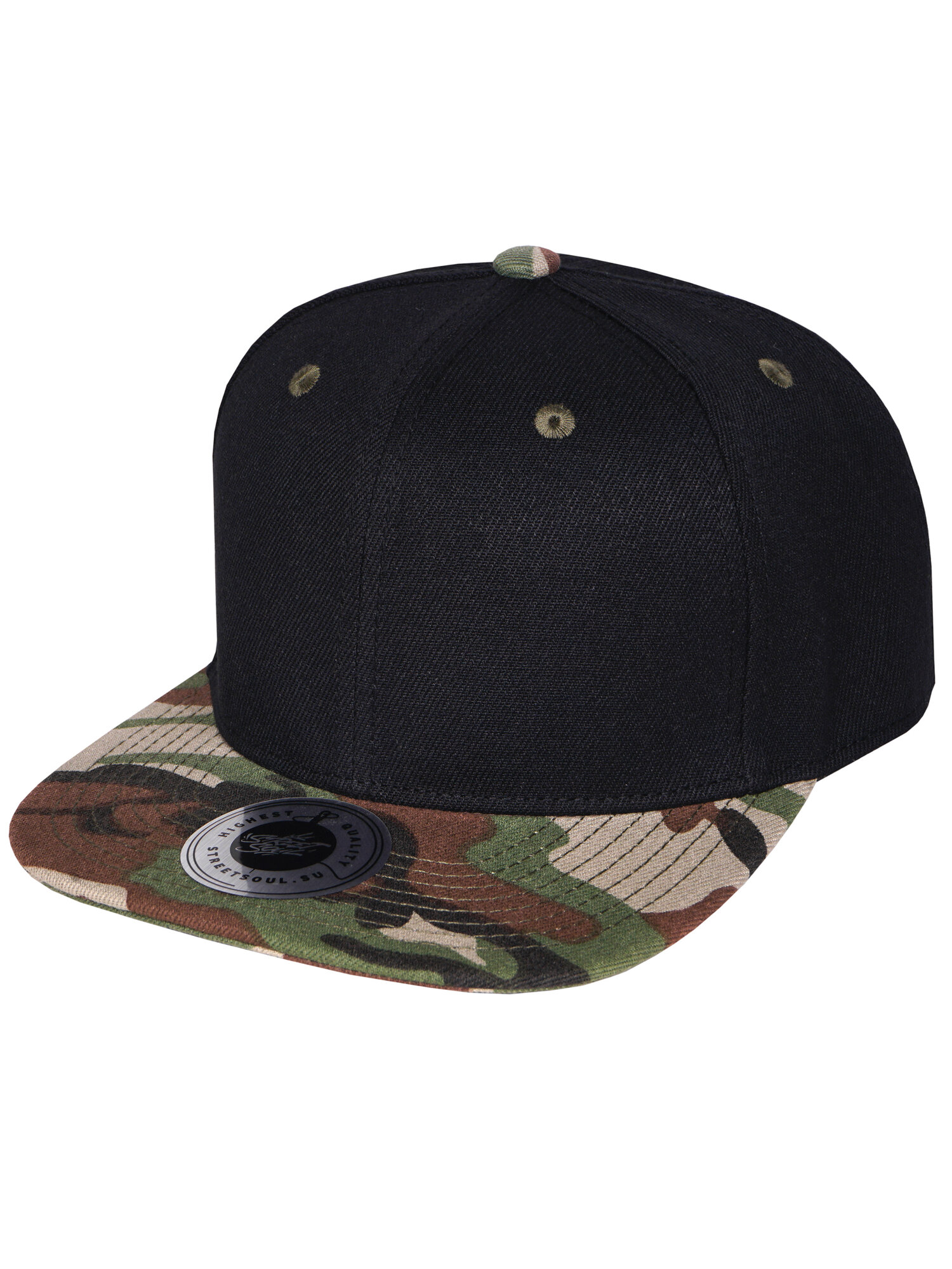 Бейсболка 004-6-2-000-000A Шестипанельная двухцветная акриловая для мужчин