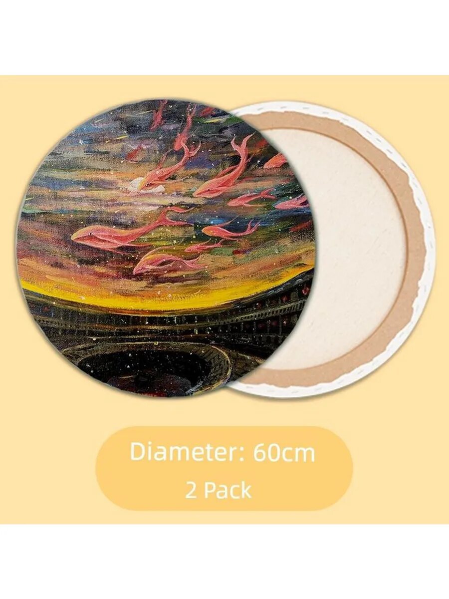 Набор для начинающих - Бумага круглая 60см, масло, акрил