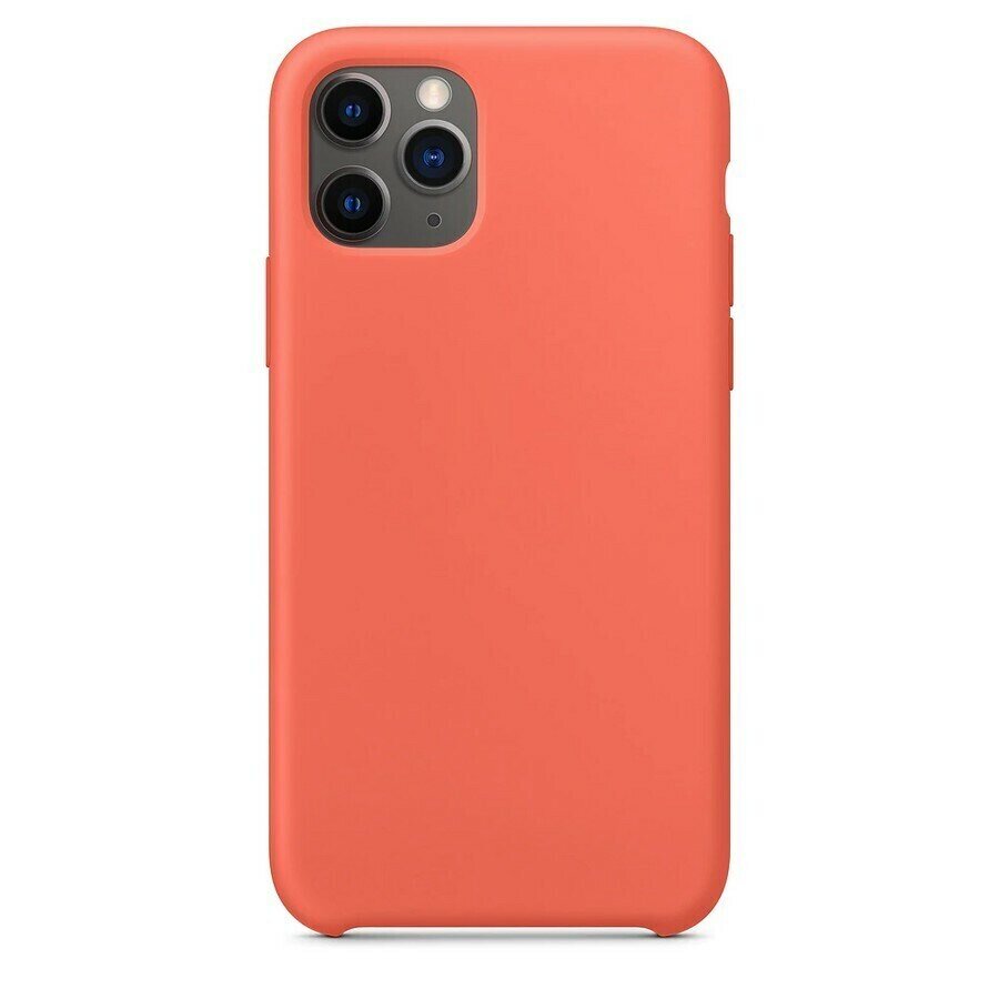 Силиконовая накладка без логотипа (Silicone Case) для Apple iPhone 11 Pro коралловый