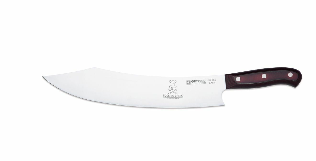 Нож Giesser Barbecue No. 1 Rocking Chef, 30 см, нержавеющая сталь/микарта