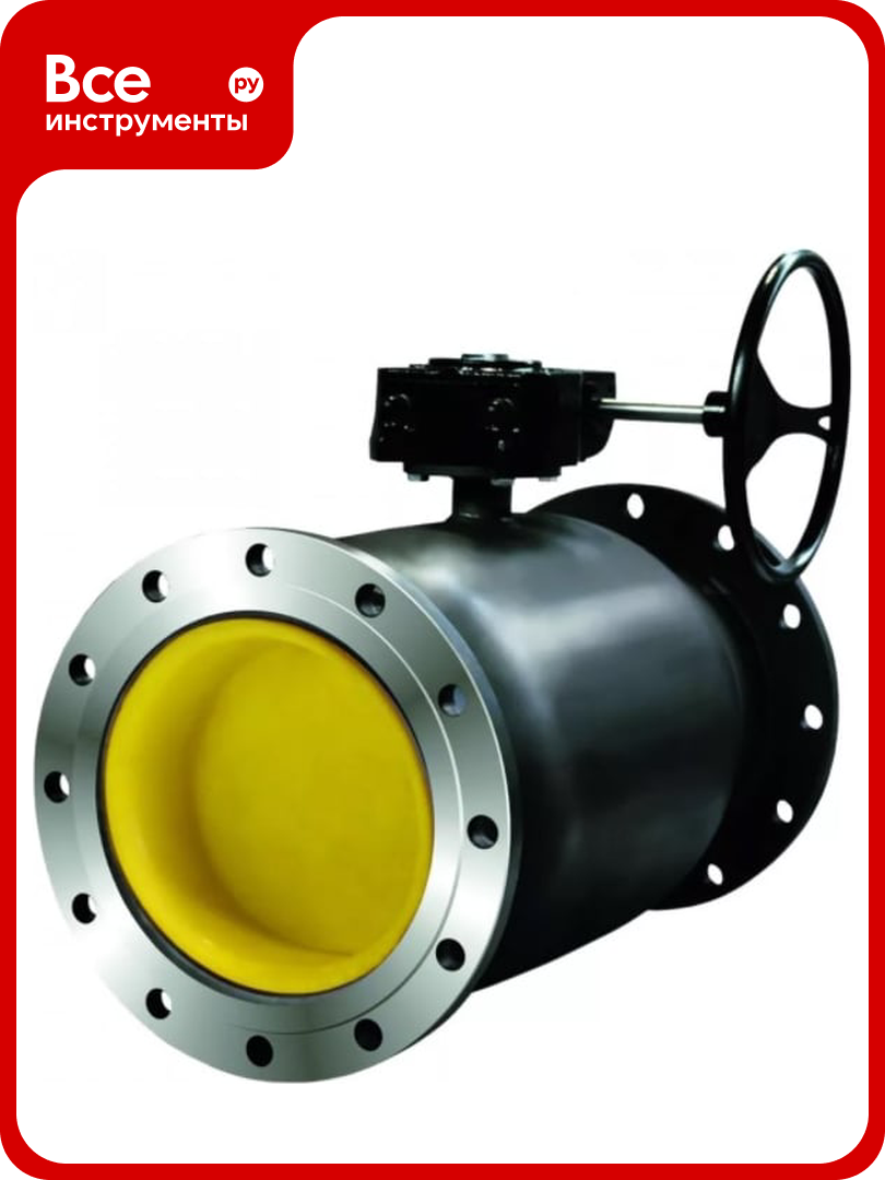 Шаровый кран LD сталь КШ. Ц. Ф. Р Ду 200 Ру16 фл с редуктором КШ. Ц. Ф. Р.200/150.016. Н/П.02 007-5198