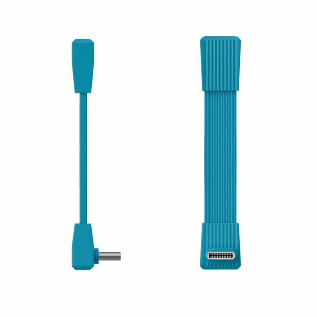 Портативный полнофункциональный гибкий кабель TypeC мощностью 240 Вт-51 мм от мужчины к женщине-синий