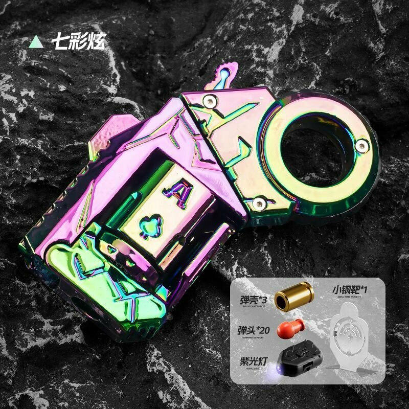 Популярная онлайн-сенсация: игрушечный пистолет Golden Craftsman Alloy Agent с функцией двойного выстрела, выброса гильз и мягкими дротиками, предназначенный для снятия стресса у детей и в качестве мужской игрушечной оружейной модели.