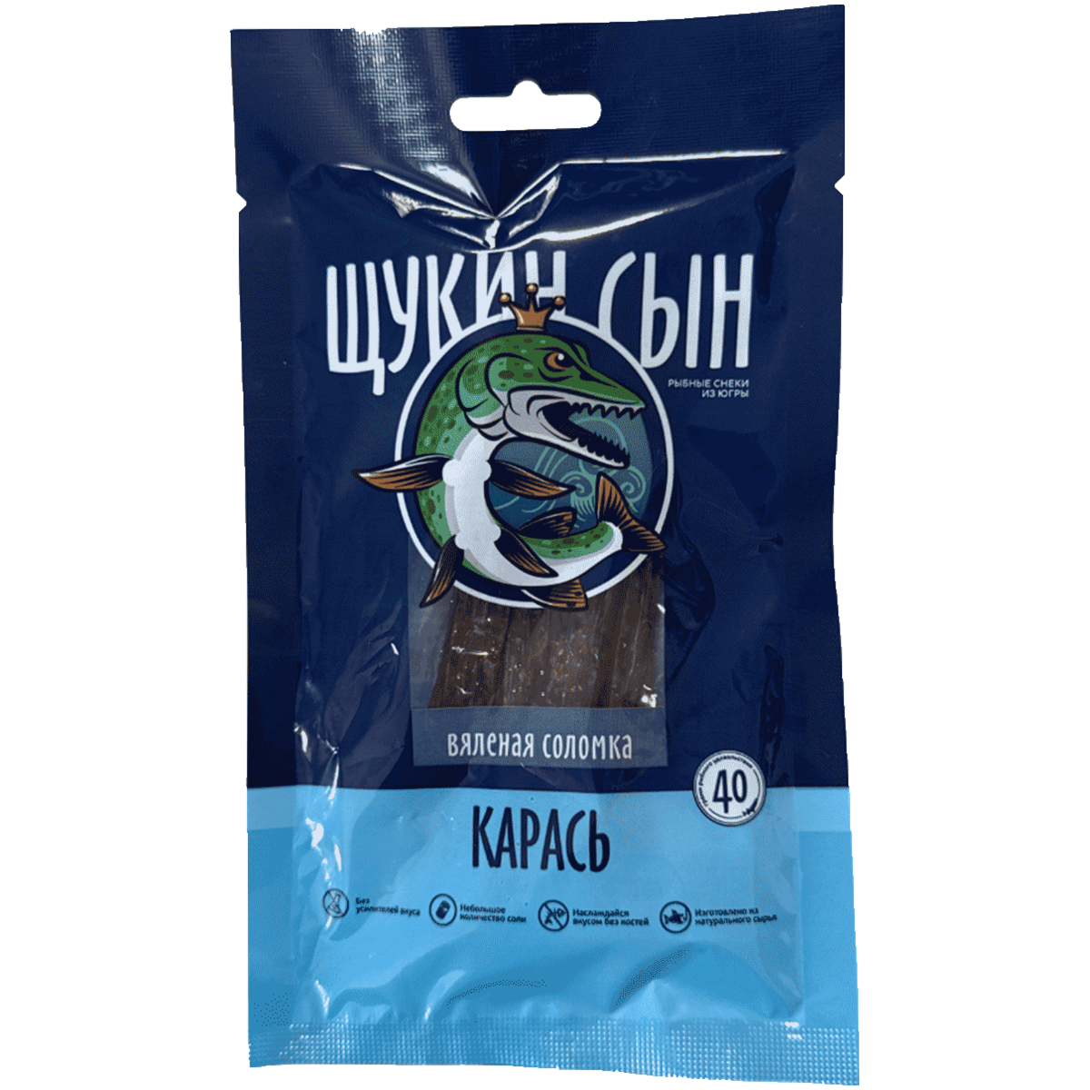 Рыбная соломка Щукин Сын Карась 40 г