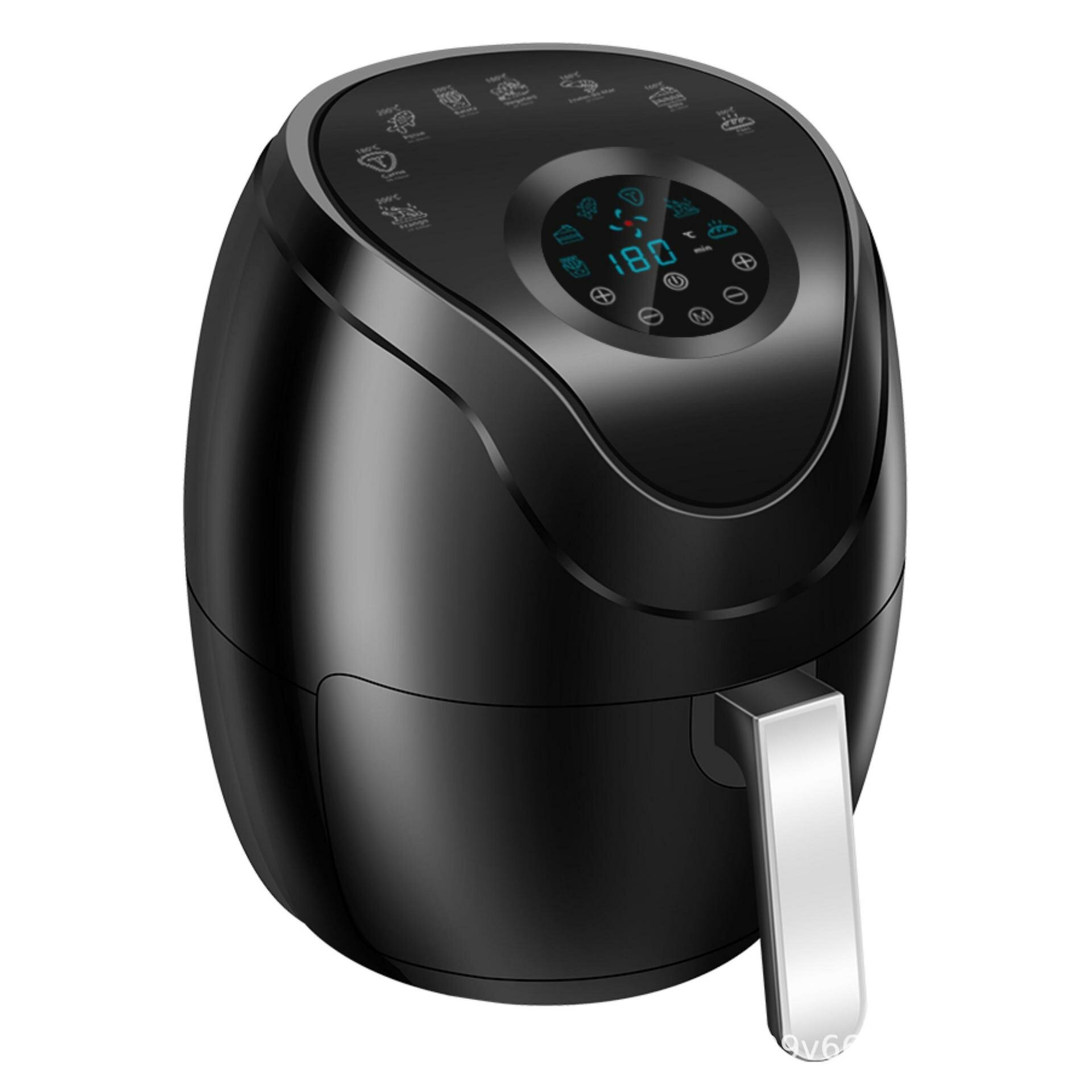 Умная фритюрница MKMAOKE для домашнего использования, новая модель с визуальным окном, большая емкость, прозрачная электрическая фритюрница, не нужно переворачивать, духовка