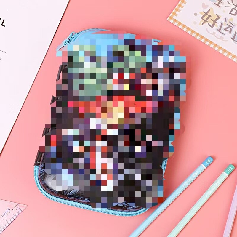 Новая мультяшная милая трехмерная канцелярская коробка, большая емкость, пенал для детей, пенал для мальчиков и девочек, сумка для ручек для студентов