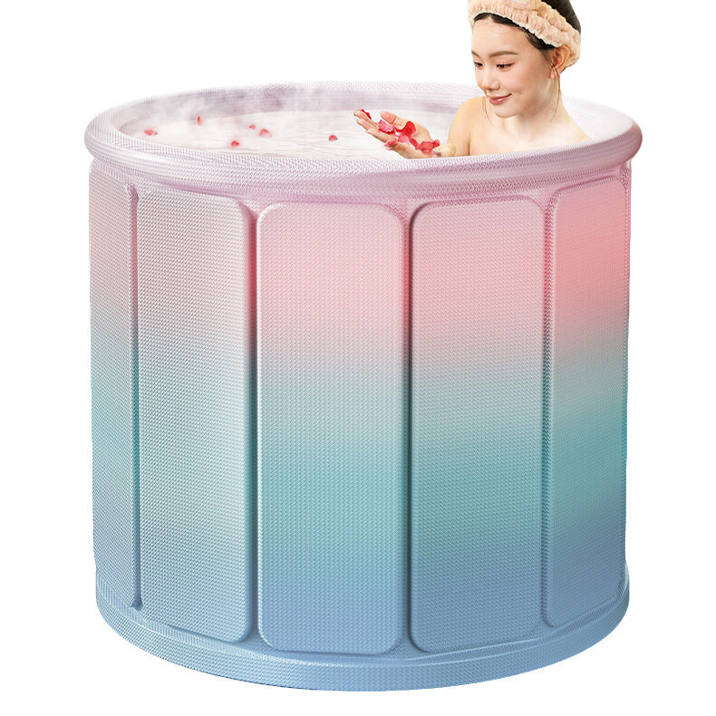 Складное ведро для ванны для взрослых и детей, большое ведро для ванны для взрослых, ведро для полного замачивания тела, домашняя ванна