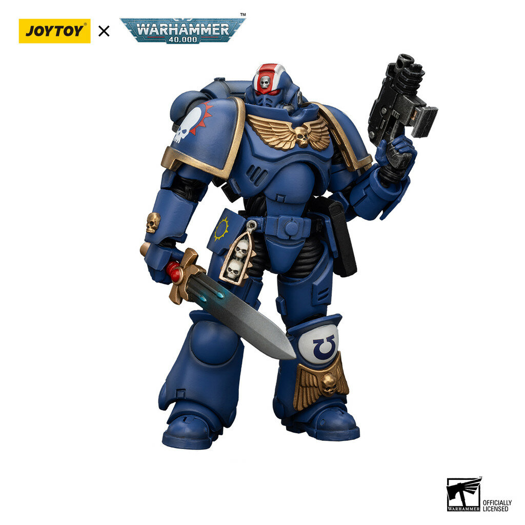 JOYTOY Набор коллекционных моделей Warhammer 40k Ultramarines , ABS + PVC, в коробке с аксессуарами