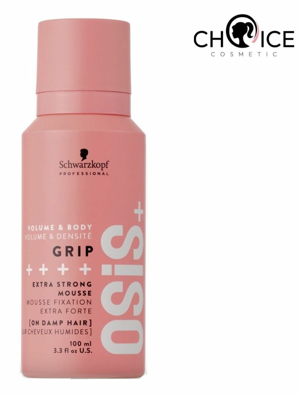 Schwarzkopf OSiS+ Grip Extreme Hold Mousse Мусс экстремальной фиксации для объёмных укладок, 200 мл