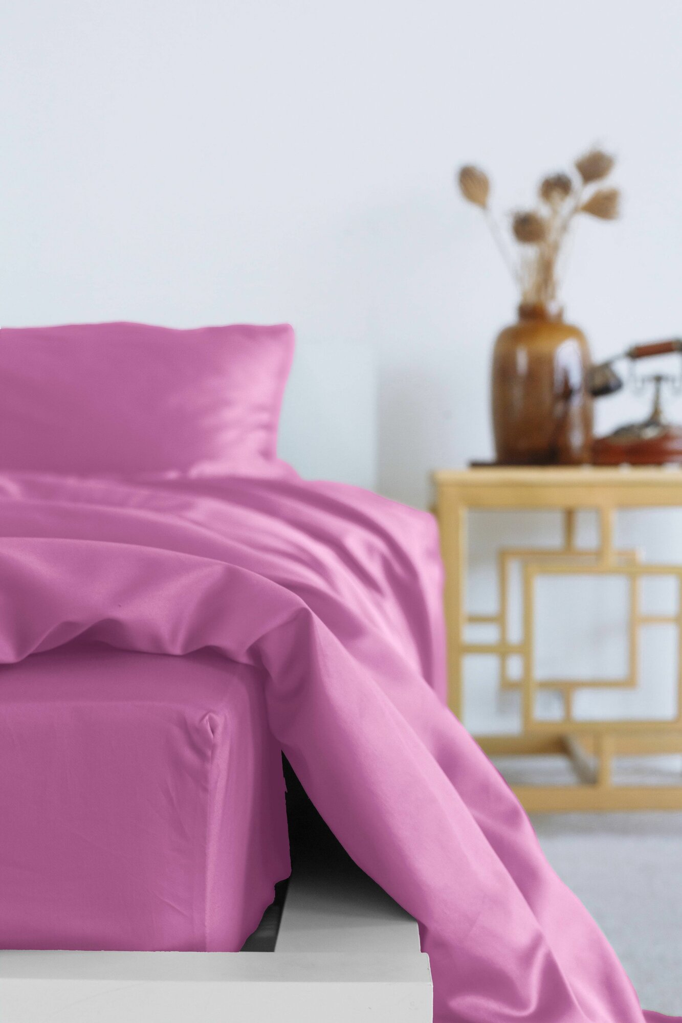 Простынь евро 220х240 без резинки, мако сатин ( египетский хлопок), классическая прямая 2 спальная