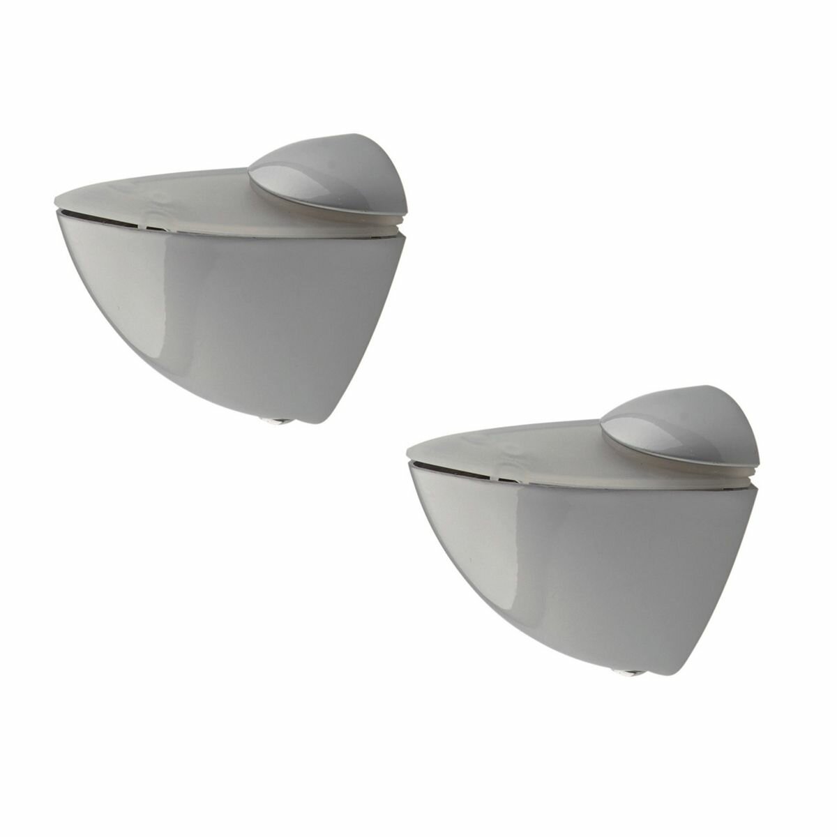 Комплект креплений для полки MARLOK "Пеликан" 5', 50х50х28 мм DС, серебро 2 шт