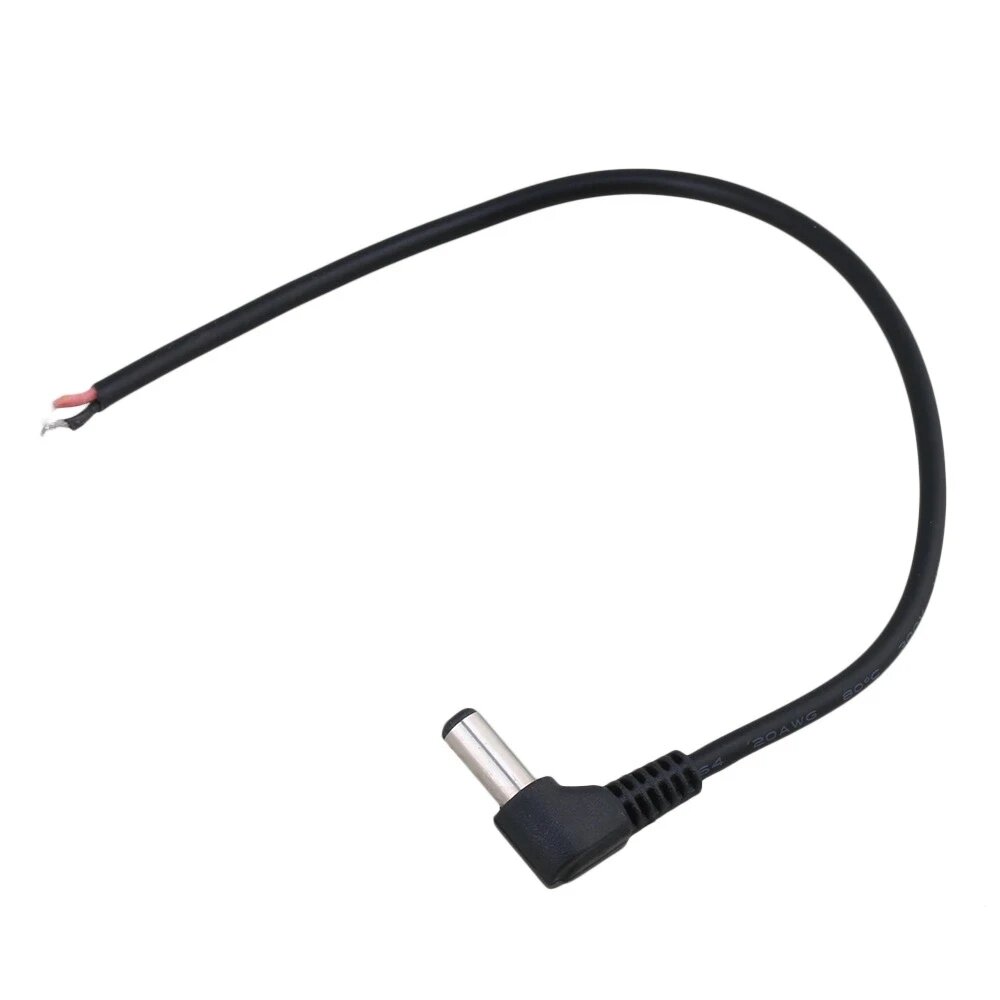 10 шт. Штекерный разъем питания постоянного тока 5,5x2,1 мм Штекерный прямоугольный L-разъем шнур кабель