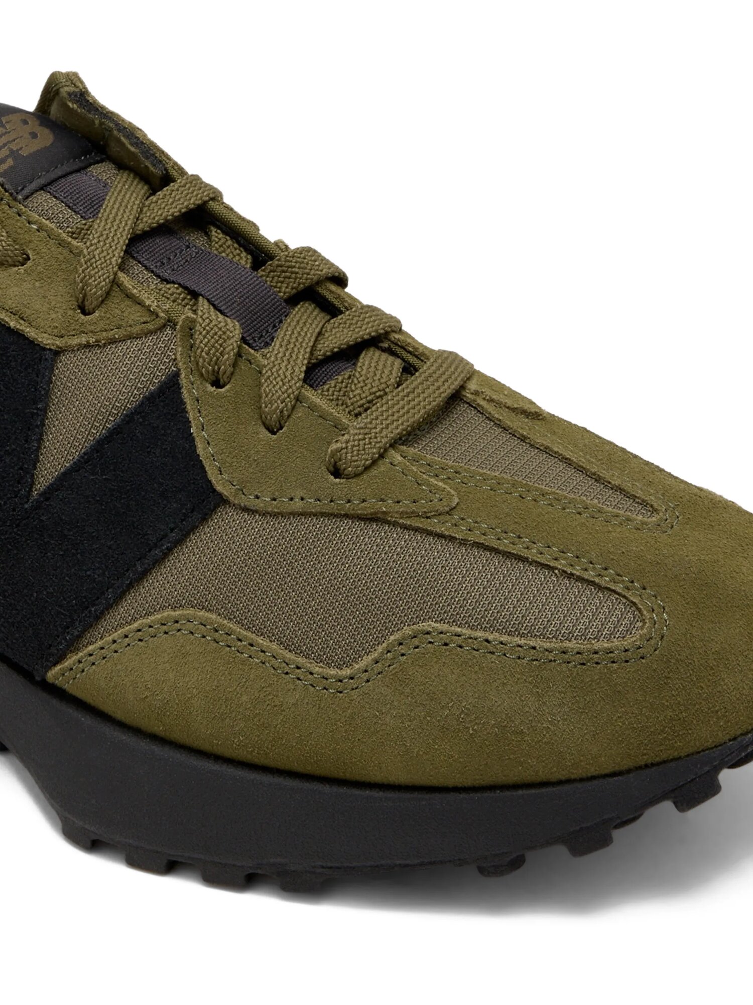 Кроссовки New Balance 327, размер 8,5 US, коричневый/серый/оранжевый — фото 1