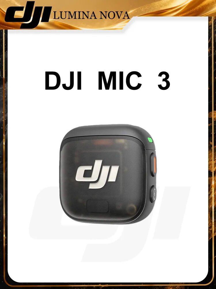 DJI Микрофон универсальный DJI Mic 3 Передатчик, черный, золотой