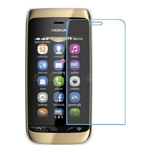 Скрин Мобайл защитный экран для Nokia Asha 310 из нано стекло 9H
