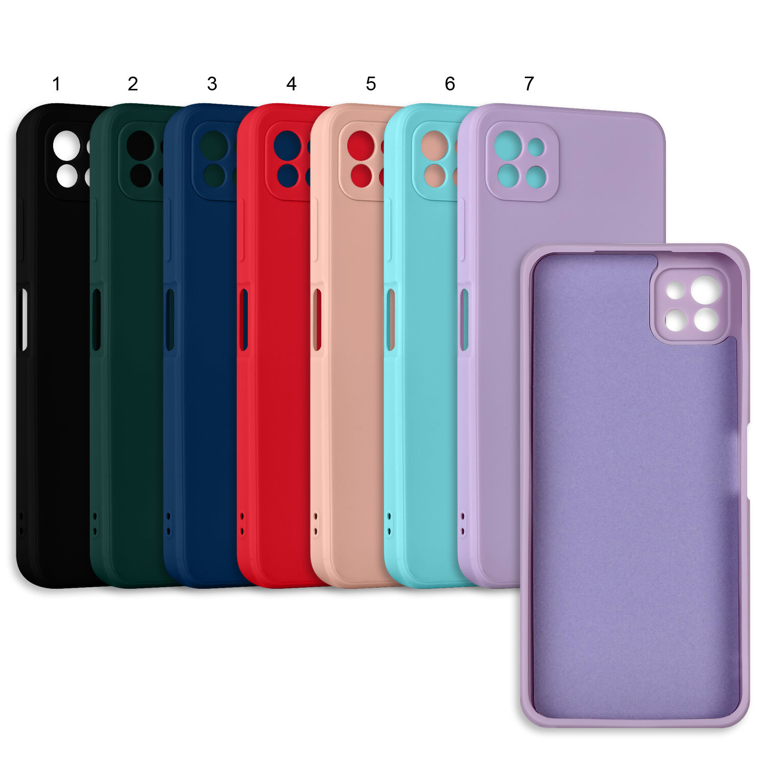 Чехол Samsung A22S цветнои силикон