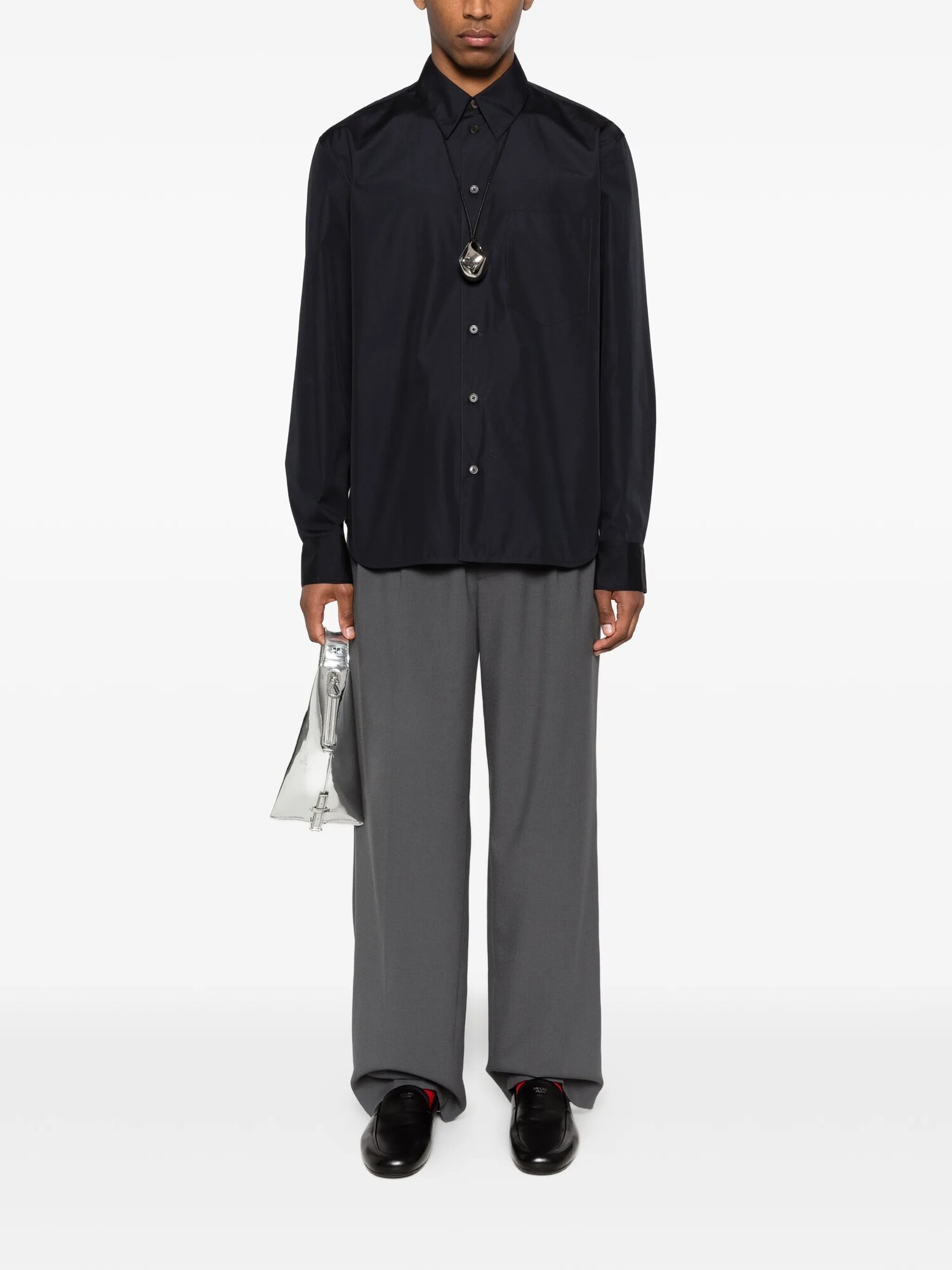 Рубашка Jil Sander, размер 50, синий — фото 1