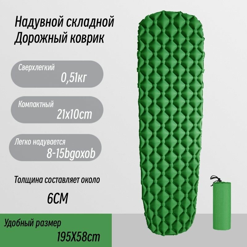 Коврик надувной туристический