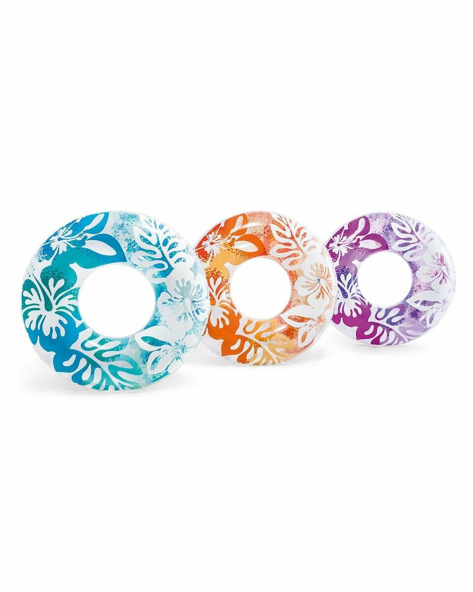 Круг для плавания "Перламутр" 91 см, полимер, нагрузка 60 кг, 3 дизайна